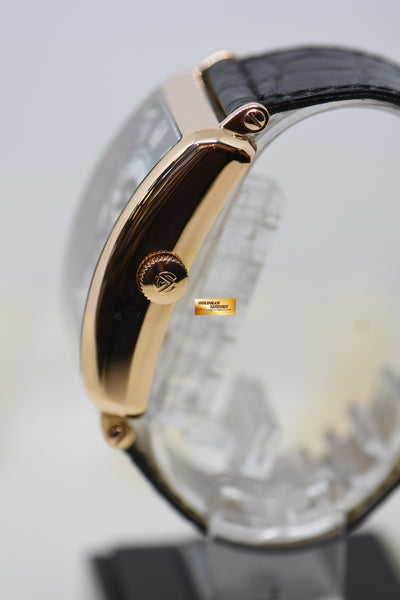 [SOLD] FRANCK MULLER LONG ISLAND ROSE GOLD IN LEATHER DRAG HOUR MOONPH ...