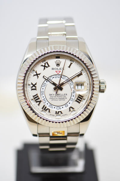 [SOLD] ROLEX OYSTER PERPETUAL SKY-DWELLER 42mm ANNUAL CALENDAR GMT WHI ...