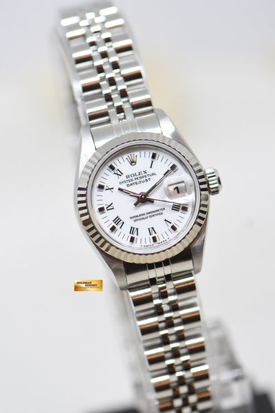 [SOLD] ROLEX OYSTER DATEJUST 26mm STEEL IN JUBILEE BRACELET WHITE ROMA ...