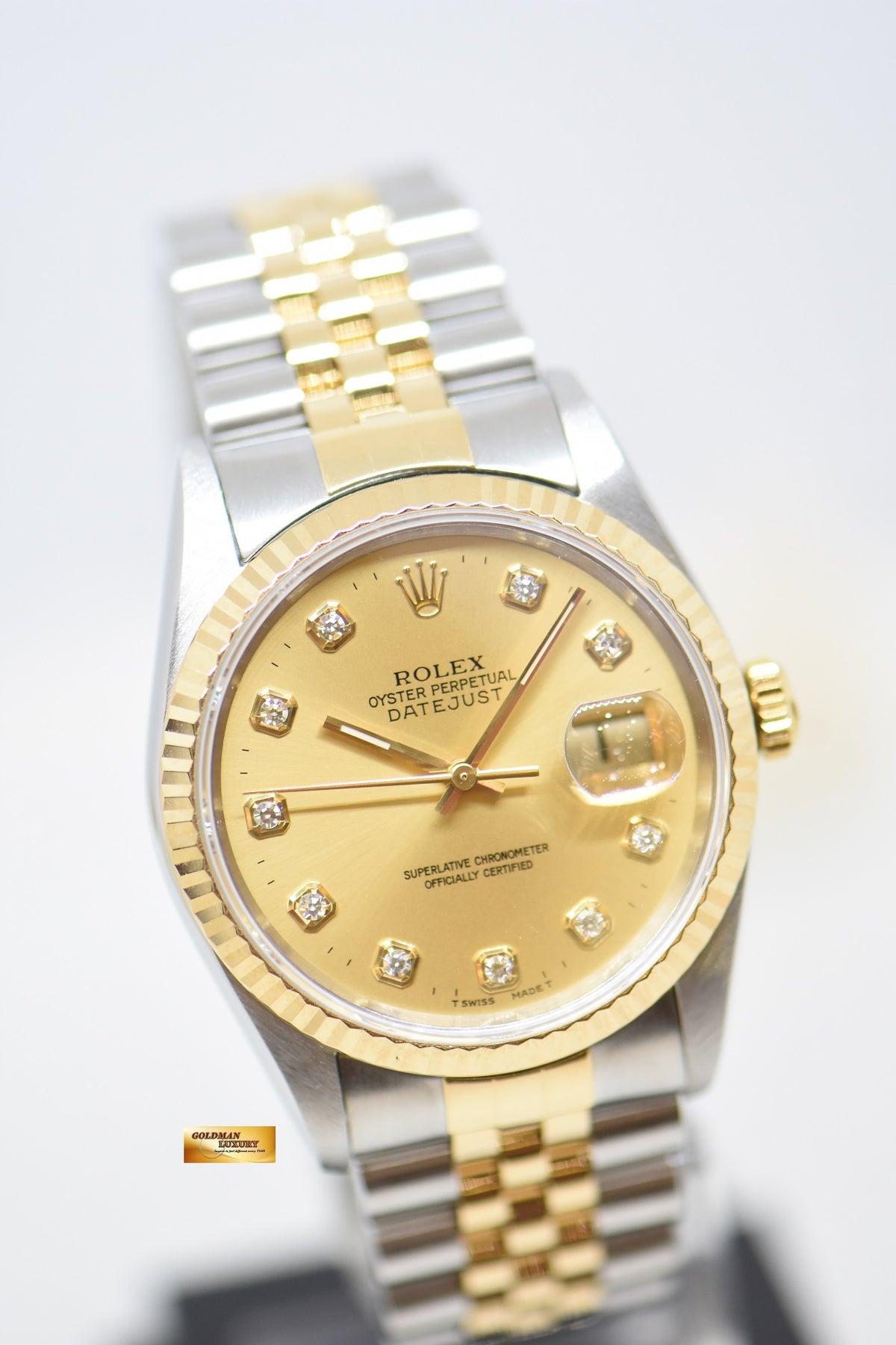 [SOLD] ROLEX OYSTER DATEJUST 36mm HALF-GOLD IN JUBILEE BRACELET GOLD D ...
