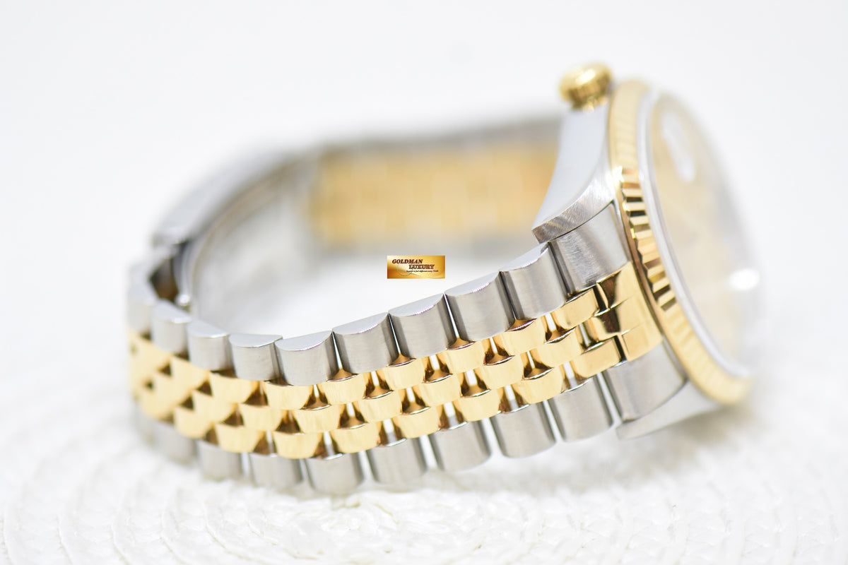 [SOLD] ROLEX OYSTER DATEJUST 36mm HALF-GOLD IN JUBILEE BRACELET GOLD D ...