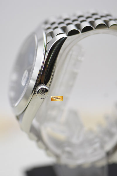 [SOLD] ROLEX OYSTER PERPETUAL DATEJUST 41 STEEL IN BRACELET BLUE ROMAN ...