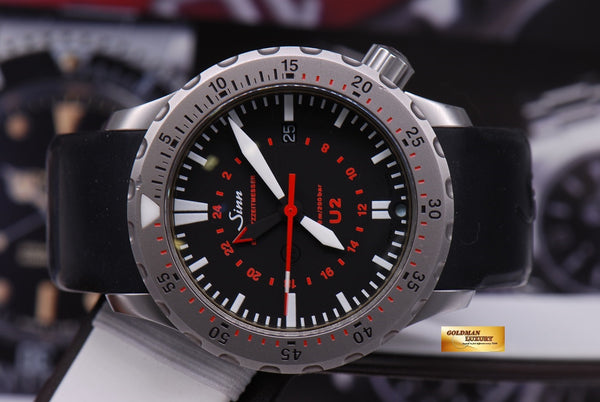 [SOLD] SINN U2 GMT TIME TEGIMENTED STEEL DIVING WATCH AUTOMATIC (NEAR ...