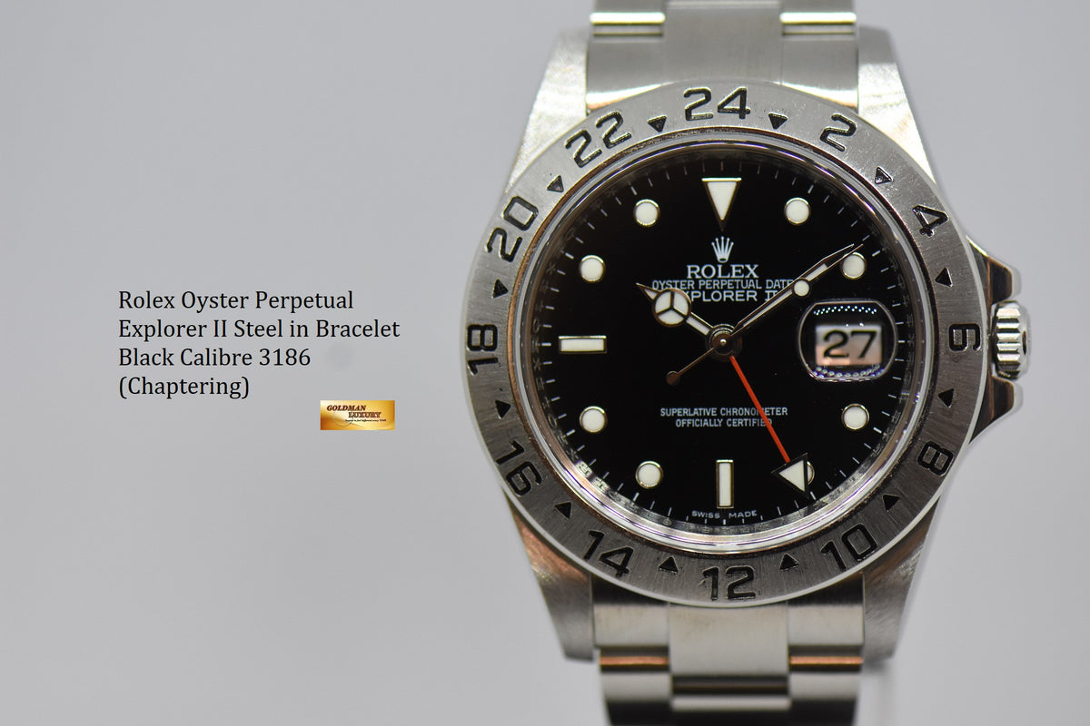 [SOLD] ROLEX OYSTER PERPETUAL EXPLORER II 40mm CALIBRE 3186 STEEL IN B ...