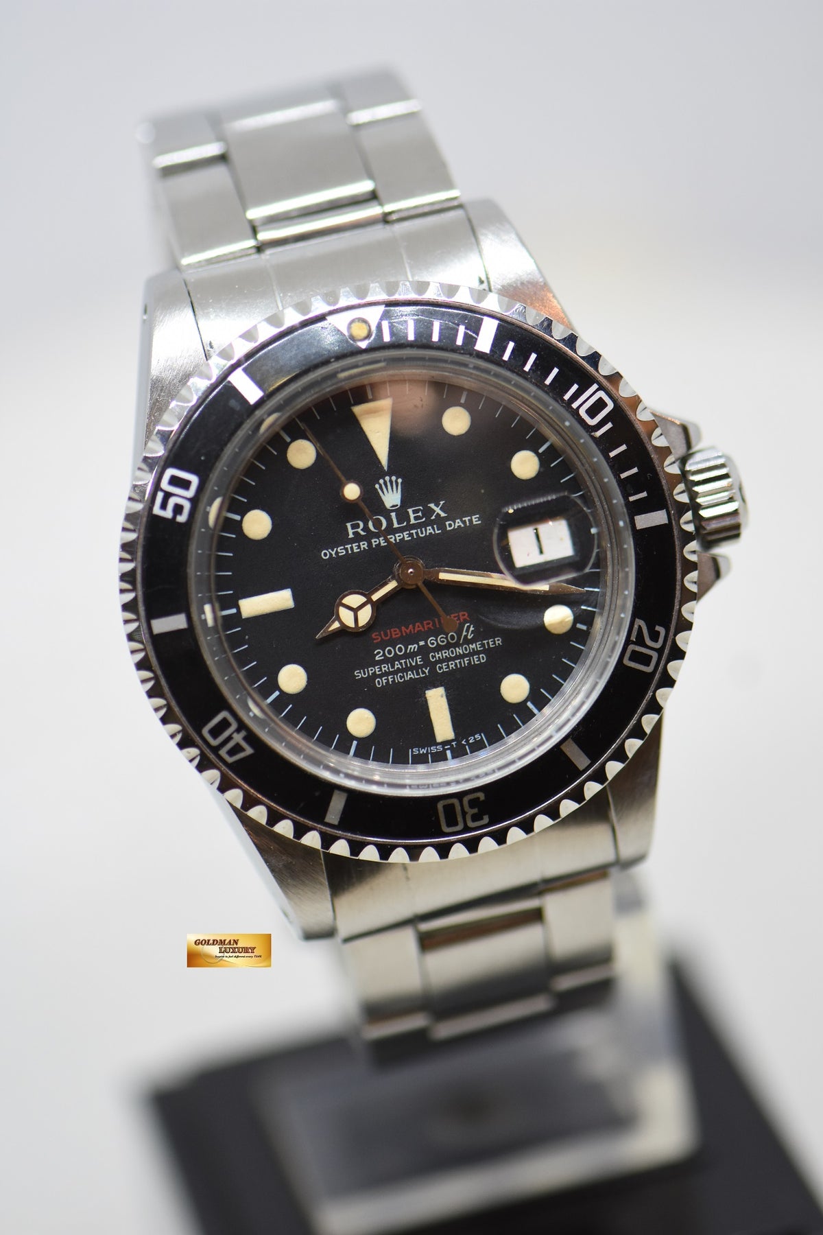 [SOLD] ROLEX OYSTER VINTAGE RED SUBMARINER METER FIRST MK3 MATTE DIAL ...