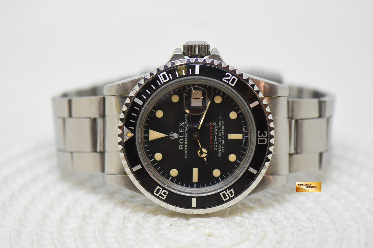 [SOLD] ROLEX OYSTER VINTAGE RED SUBMARINER METER FIRST MK3 MATTE DIAL ...