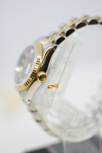 [SOLD] ROLEX OYSTER DATEJUST 26mm HALF-GOLD IN JUBILEE BRACELET SILVER ...